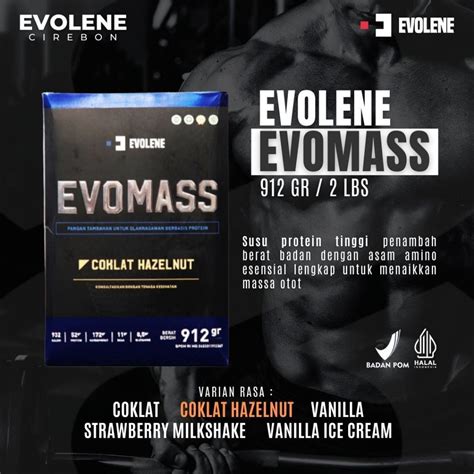 Jual Evolene Evomass Coklat Hazelnut 912gr 2lbs Halal And Bpom