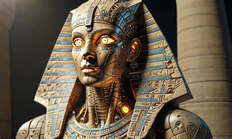 Ai Generated Egyptian Pharaoh Stock Footage Video Of Futuristic Eyes