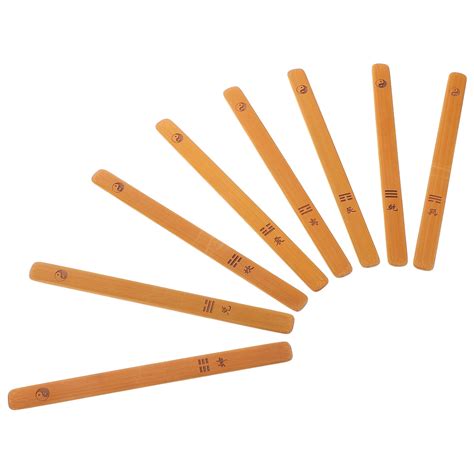 Worgeous 8 Pcs Decorations I Ching Divination Bamboo Stick 1300x100x0