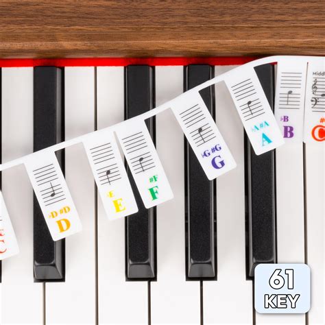 Strich Piano Keyboard Note Labels Piano Keyboard