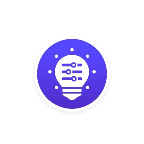 Smart Led Light Control Icon For Apps 11231429 Vector Art At Vecteezy