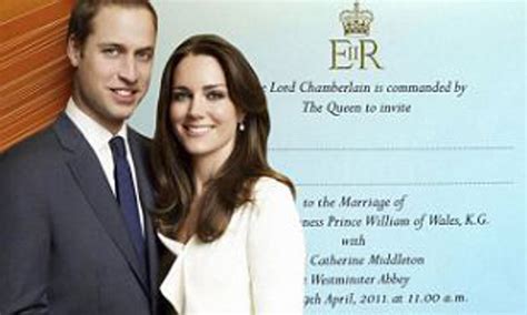 Prince William And Kate Wedding Invitation