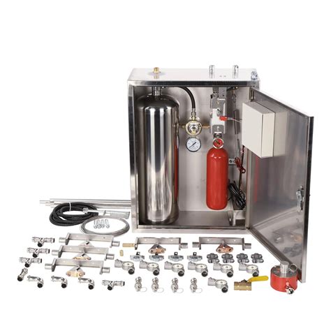 1x10l American Type Model Kitchen Hood Automatic Fire Suppression Device With Stainless Steel