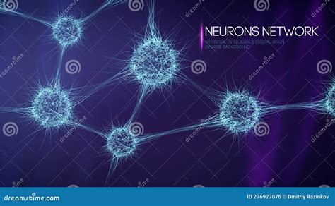 Neurons Network Artificial Intelligence Digital Brain Synapse
