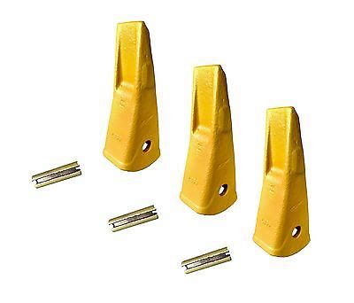 3 Volvo Champion Ateco Style Ripper Teeth W Flex Pins 9937