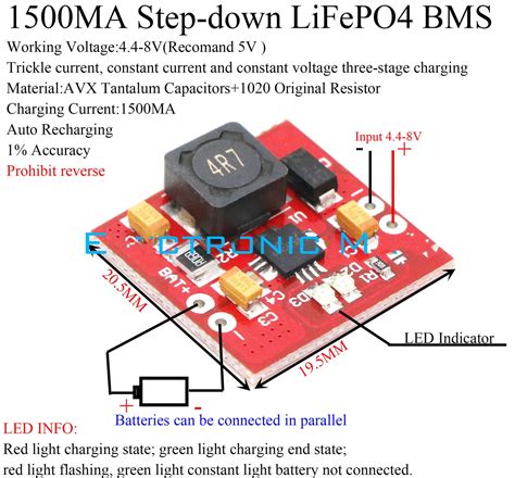 Solar Charge Management Tp5000 Step Down 32v 36v Lifepo4 Battery