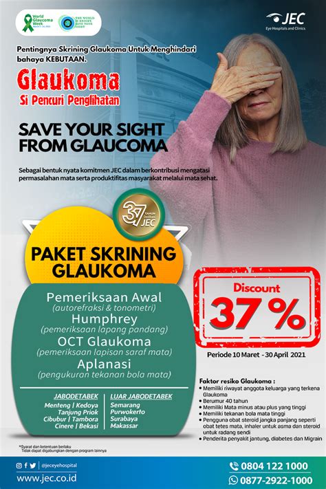 World Glaucoma Week Jec Glaucoma Screening Package