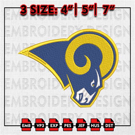 Nfl La Rams Embroidery Designs Nfl Rams Logo Nfl Teams Em Inspire