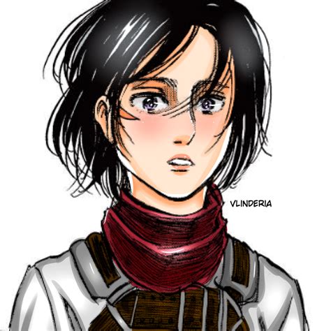 Mikasa Ackerman Manga Color