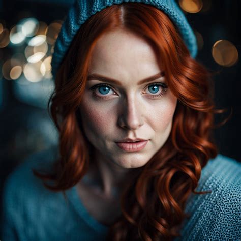 1920 Curvy Redhead With Sad Blue Eyes With Freckle By Feiragrey99 On Deviantart