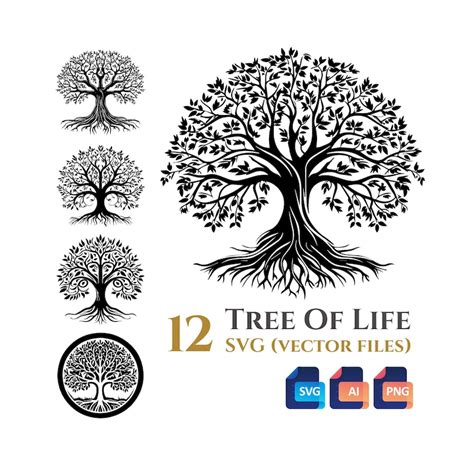 Tree Of Life Tumbler Svg Etsy
