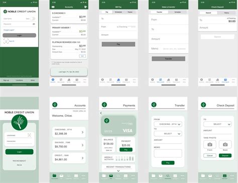redesign for ncu mine are on the bottom ui design