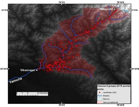 8 Spatial Distribution Of The Occurrences Of Landslides Download
