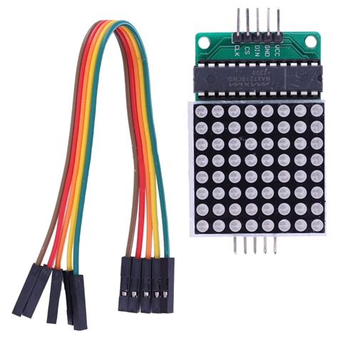 Husxh Max7219 Mcu Led Display Control Module 5v Interface Microcontroller Module 8x8 Output