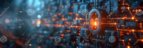 Secure Global Data Transfer Protecting Information Through Encrypted Networks Stock