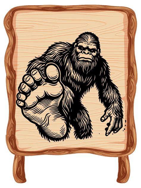 Sasquatch Vector Big Foot Svg Bundle Wild Monster Sasquatch Cut