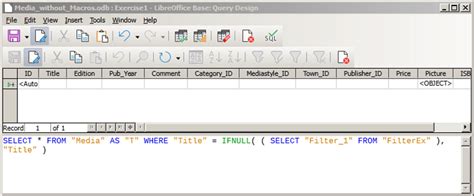 Sql Error 22 Table Not Found But Table Exists English Ask Libreoffice