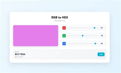 Rgb To Hex Converter By Wpdean