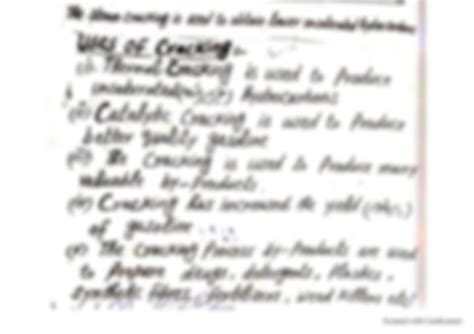 Solution Cracking Of Hydrocarbons Petroleum Cracking Thermal