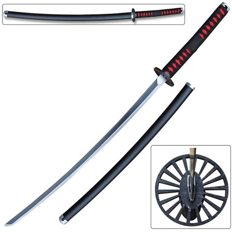 Demon Slayer Tanjiro Kamado Black Nichirin Sword Katana Metal