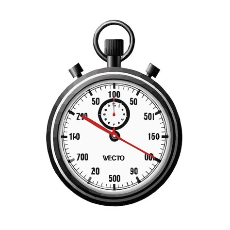 Vector De Cronómetro Aislado En Fondo Blanco Vector Premium Generado