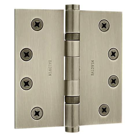 1041 Nrp Ball Bearing Hinge Satin Brass And Black Baldwin Hardware