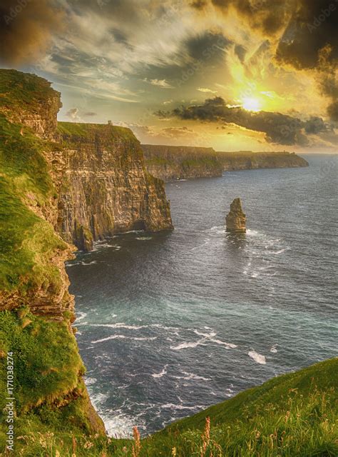 Cliffs Of Moher Sunset