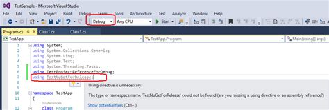 c use project reference in debug and nuget in release stack overflow
