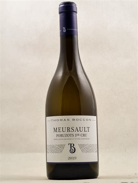 Thomas Boccon Meursault 1er Cru Poruzots 2019 Prestige Cellar