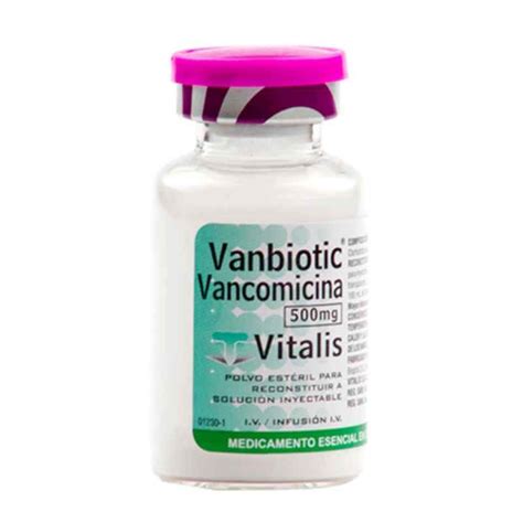 Vanbiotic Vancomicina 500 Mg 1 Ampolla Inyectable