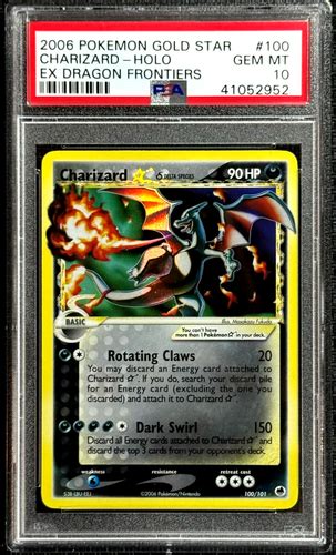 Pokemon Ex Dragon Frontiers Gold Star Charizard Psa 10 Gem Mint Ebay