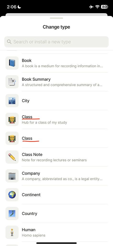 ios shows object type twice though it only exists once bug cemetary