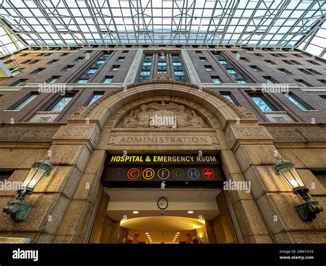 New York City Mar 21 2023 Bellevue Hospital Building Entrance In