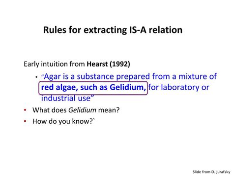 Ppt Information Extraction Lecture 7 Relation Extraction Powerpoint