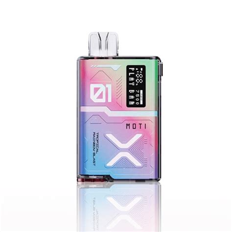 Moti Play Bar 7500 Disposable Vape 5 7500 Puffs Tropical Rainbow Blast Element Vape