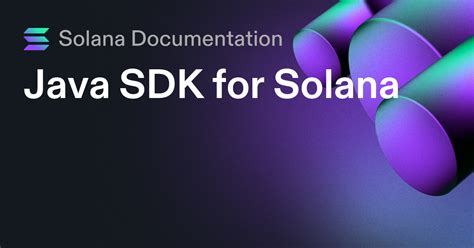 java sdk for solana solana