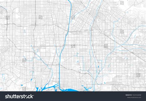 Rich Detailed Vector Area Map Paramount Stock Vector Royalty Free