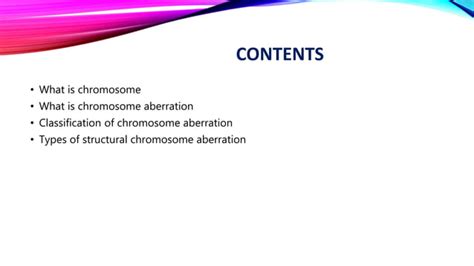 Structural Chromosome Aberration Ppt Pptx