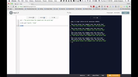String Substitution In Ruby Youtube