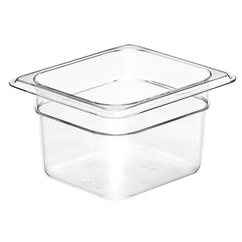 Cambro 64cw135 Camwear Clear 1 6 Size X 4 D Food Pan Wasserstrom