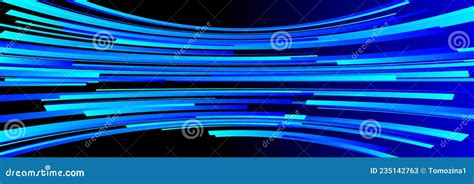 Speed Banner With Lines Vector Background With Fast Movement Stock