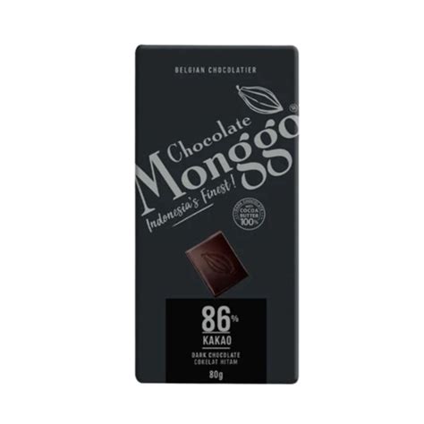 Monggo Dark Chocolate 86 Of Cocoa Tablet 80gram Astro