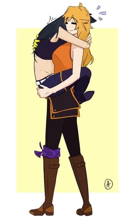 Yang X Blake Fanart Rwby Ruby X Jaune Rwby Ships Rwby Fanart