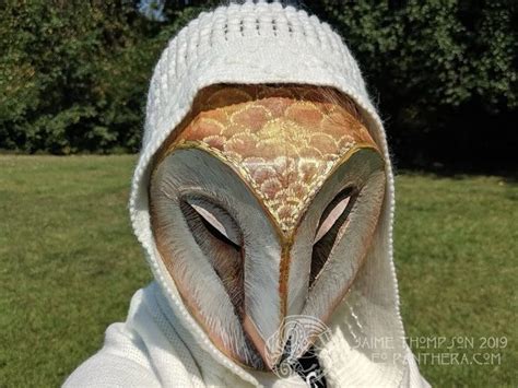 Barn Owl Low Poly Mask Pattern For Cardboard Or Eva Foam Etsy Owl