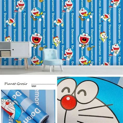 Doraemon Dorami Wall Wallpaper Size 45 Cm X 10 Meters Wall Wallpaper Wall Sticker Doraemon