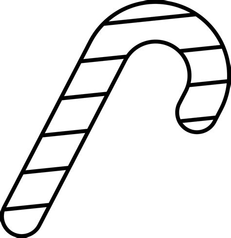 Isolated Candy Cane Icon In Linear Style 24143053 Vector Art At Vecteezy