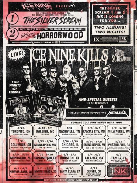 Ice Nine Kills Unleashes Spine Chilling Silver Scream A Thon Tour For