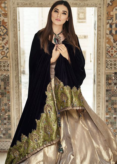 Mystic Wrap Ml Pakistani Dress Design Velvet Dress Designs