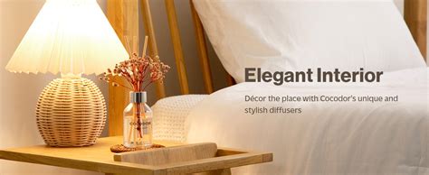 Cocodor Flower Reed Diffuser Set 34oz Black Cherry