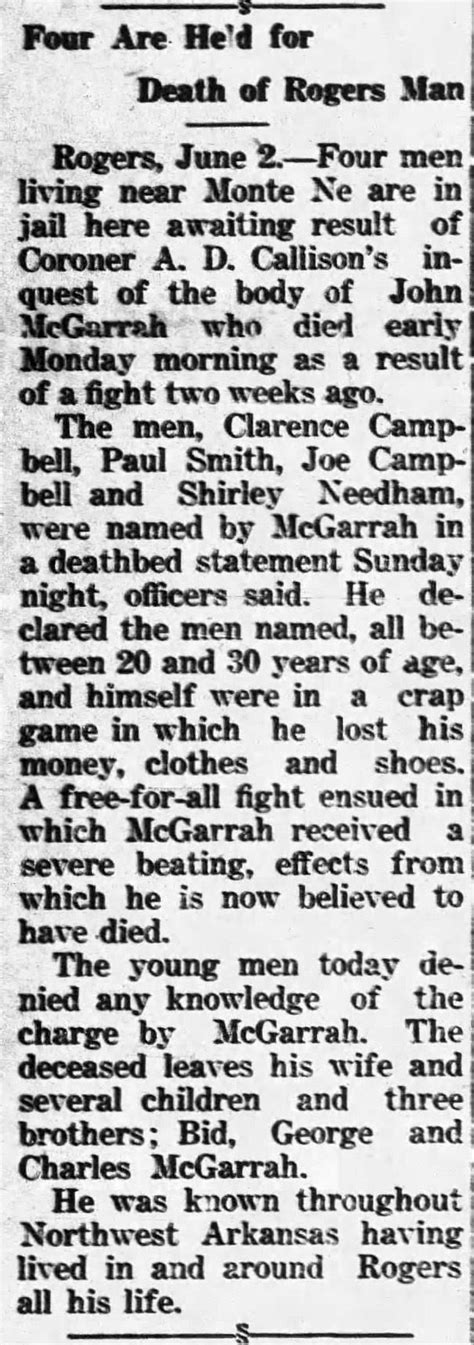 John Henry Mcgarrah 1881 1930 Find A Grave Memorial